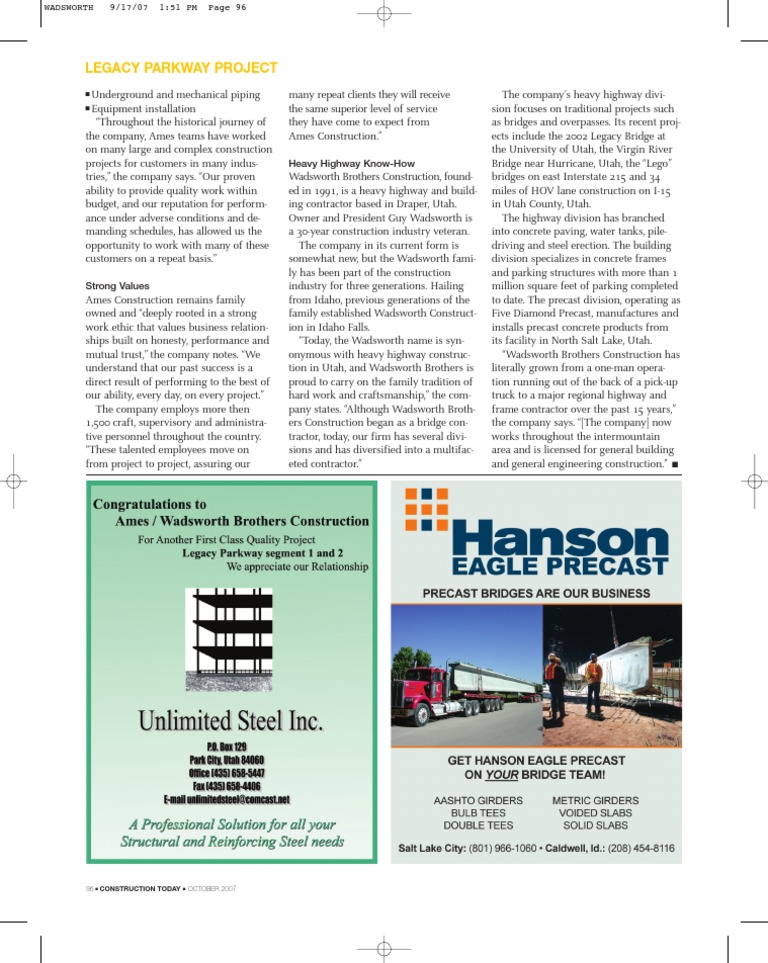 Construction Today Magazine | PDF | Engineering | Business