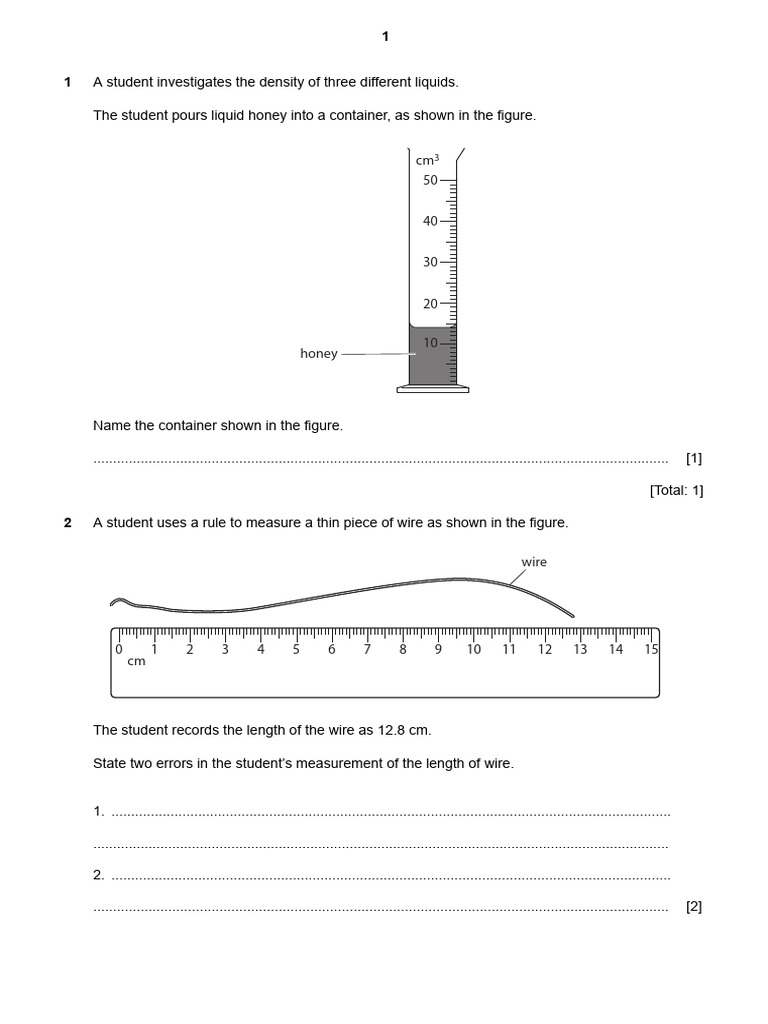 0625 Length and Time - P2 - QP | PDF