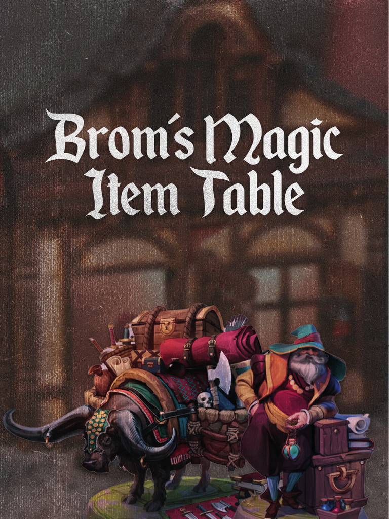 Brom S Magic Item Table | PDF