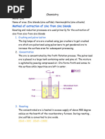 Zinc Production and Extraction Methods | PDF | Zinc | Corrosion