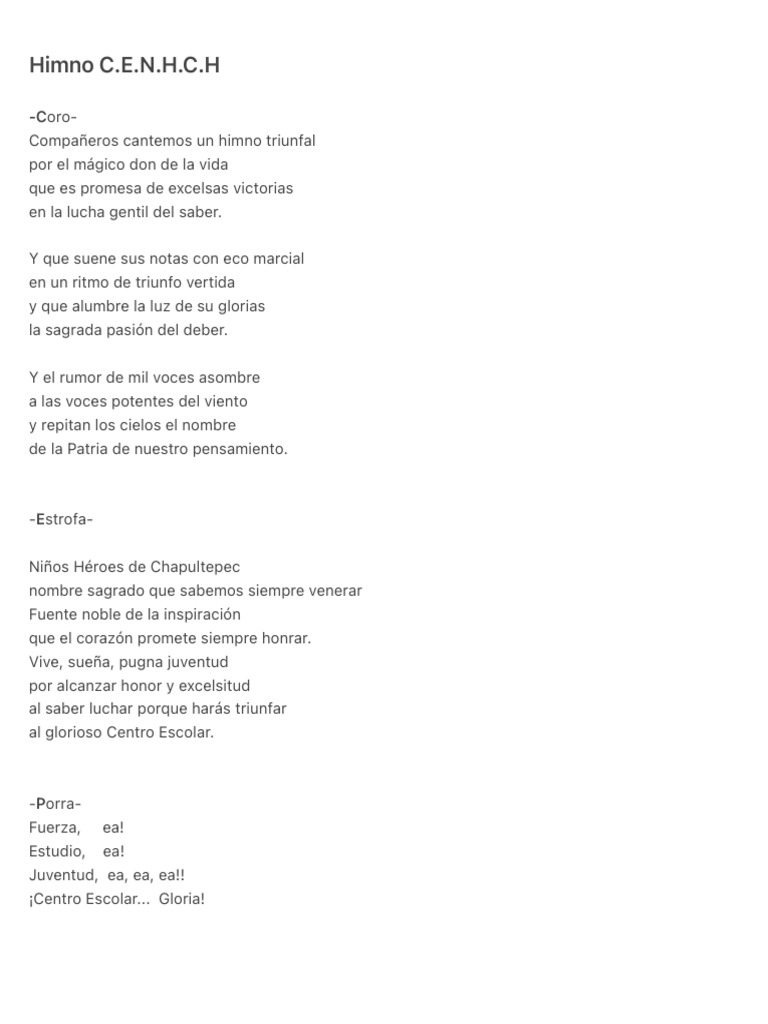 Himno C E N H C H Pdf