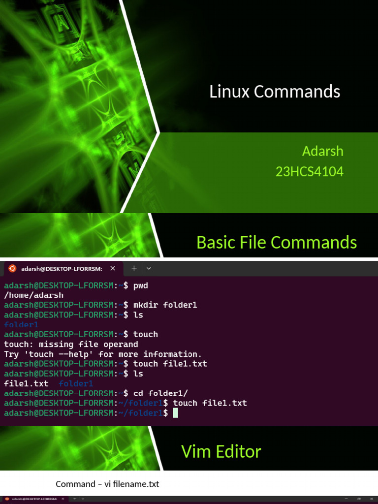 Operating System - Linux Commands | PDF