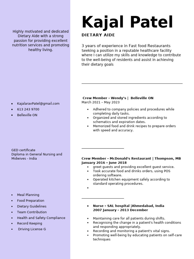 Kajal Resume | PDF