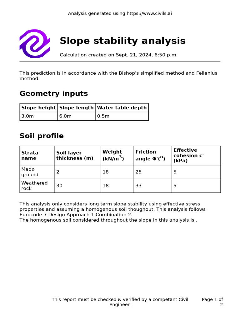 Civils - Ai Slope Calculation | PDF