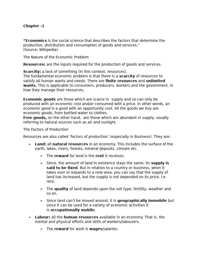 Chapter 1 notes | PDF