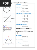 Trigonometry Formulas For Class 11 - Complete List | PDF ...