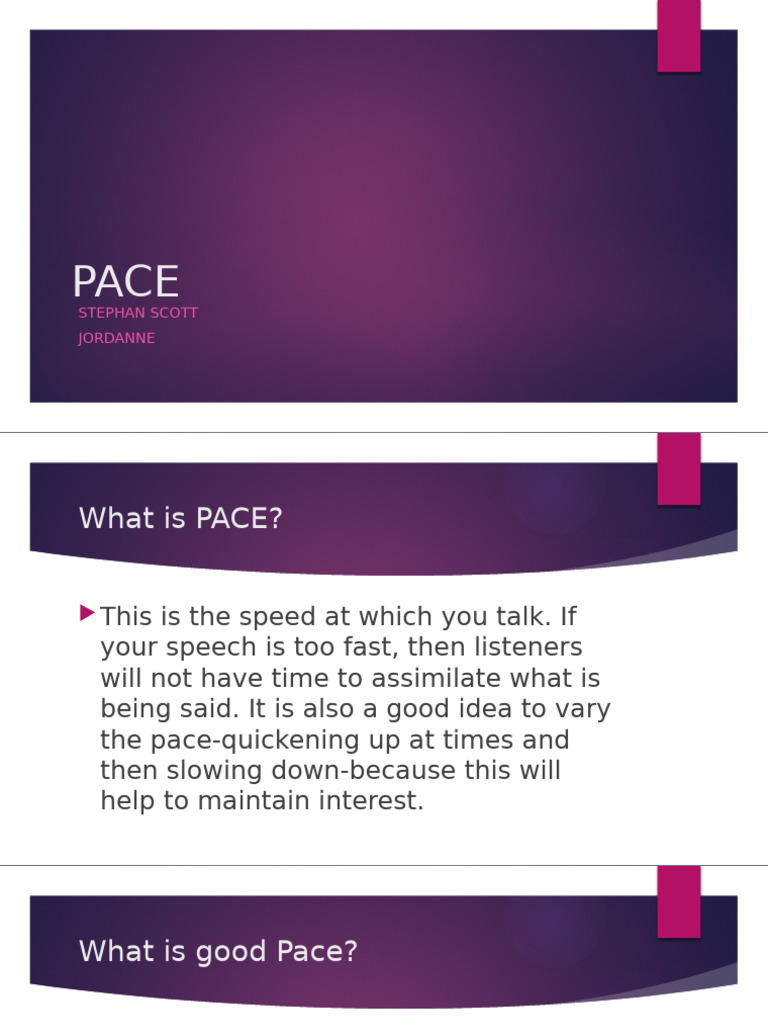 PACE POWERPOINT | PDF