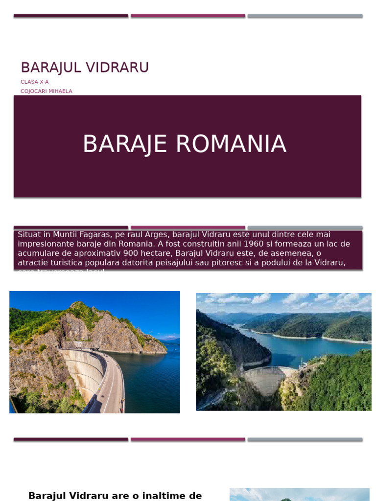 Barajul Vidraru | PDF