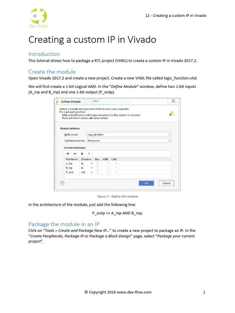 12-Creating-a-custom-IP-in-Vivado | PDF