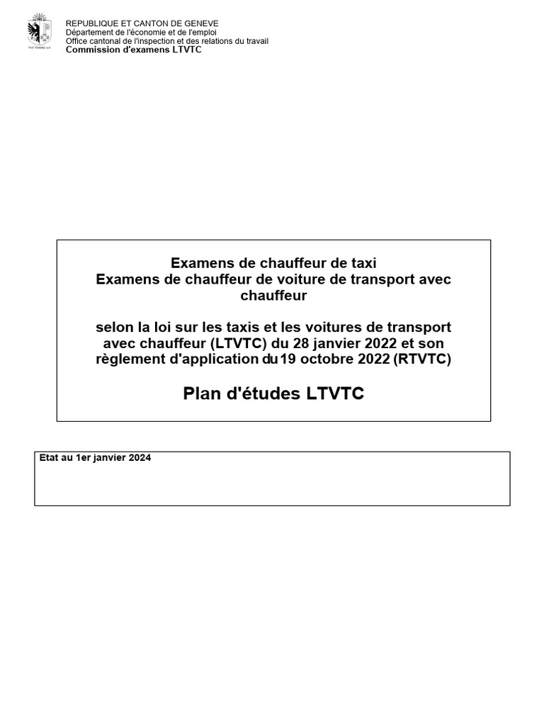 7048 PCTN LTVTC Examen - Plan - Etudes | PDF