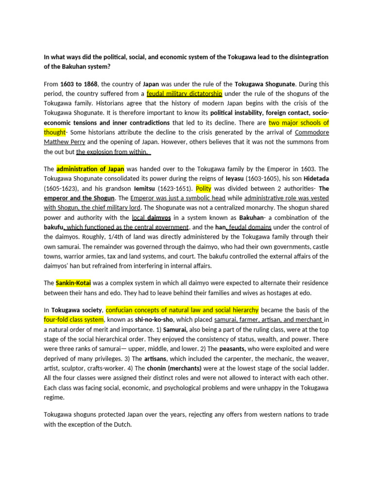 TOKUGAWA | PDF