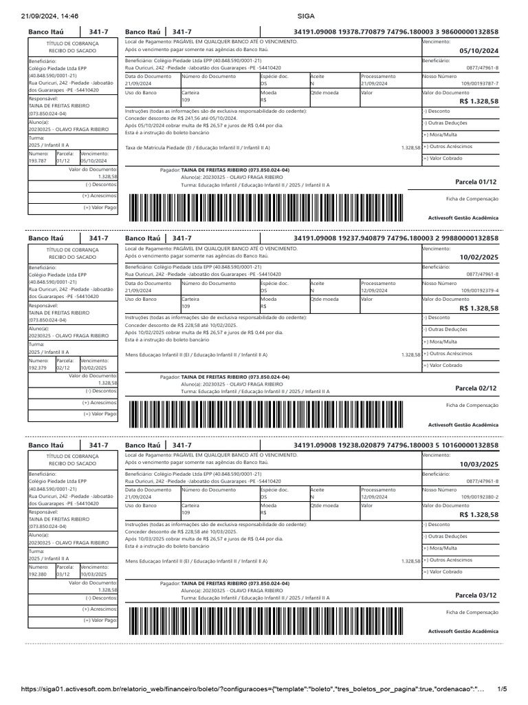 Olavo Fraga(Boletos 2025) | PDF