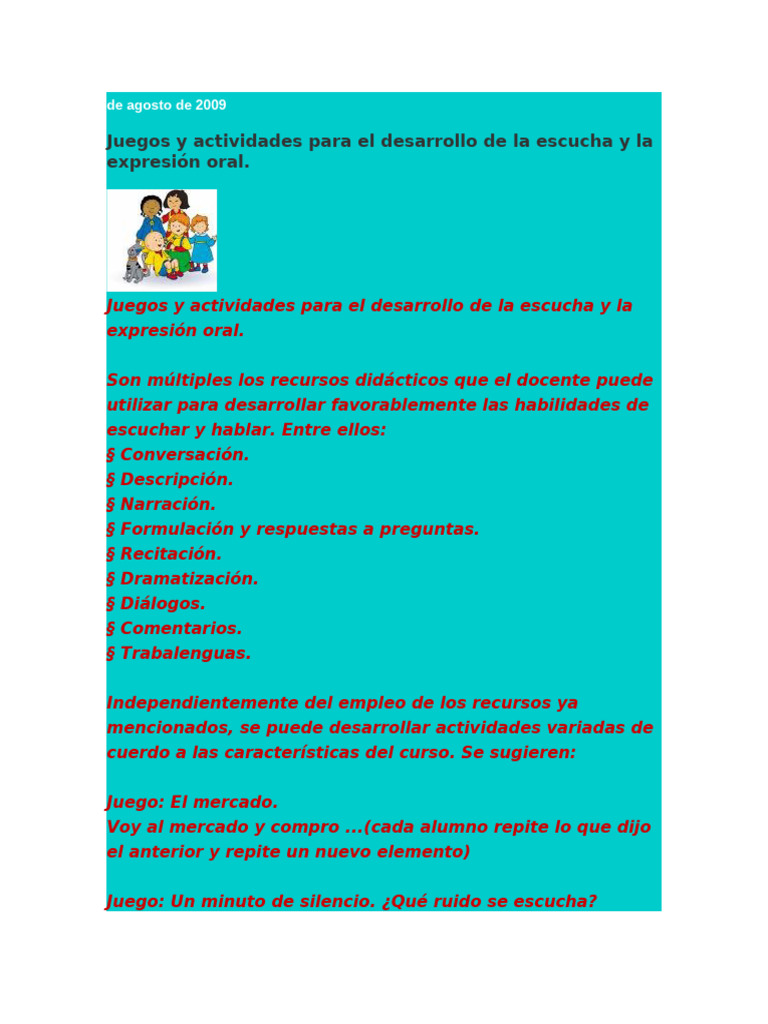 actividades para el aula | PDF