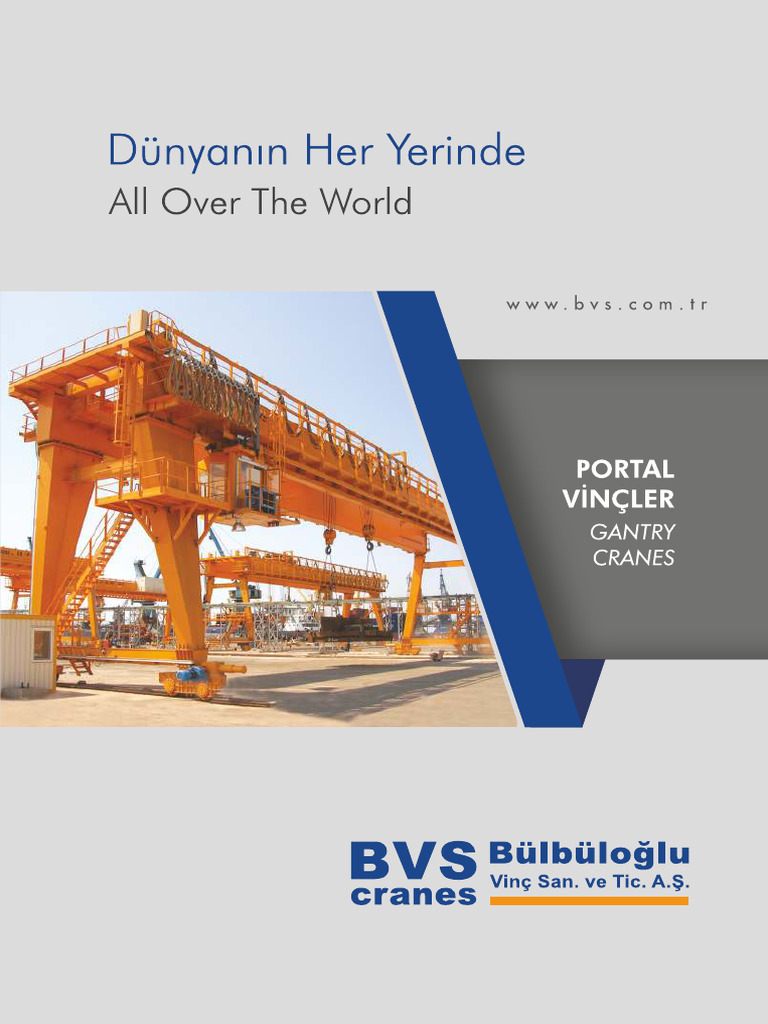 BVS GANTRY CRANE Portal - Vincler | PDF
