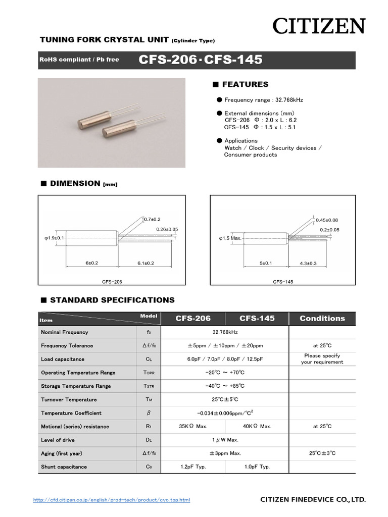 CFS-206 CFS-145 e | PDF