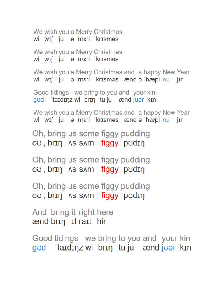 We Wish You A Merry Christmas | PDF