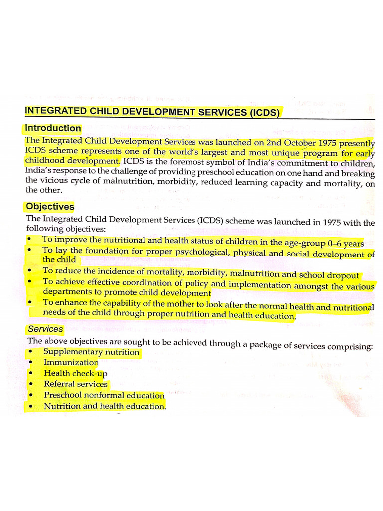 ICDS | PDF