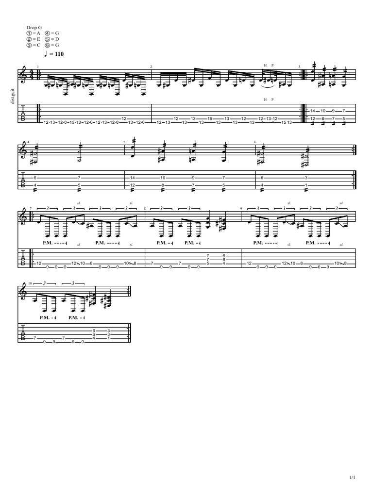 Now or Never Main Riffs | PDF