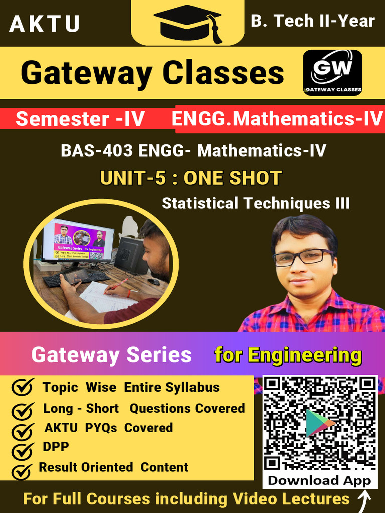 BAS-403 ENGG-Mathematics-IV: Gateway Classes | PDF