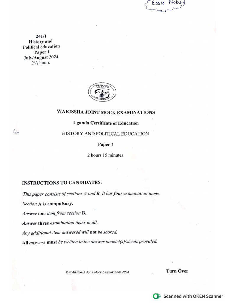 WAKISSHA HIST 2024 | PDF