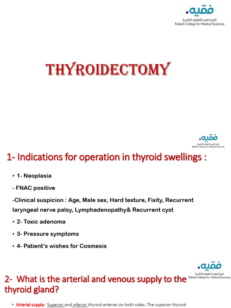 Thyroidectomy | PDF