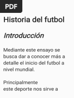 Ensayo sobre el Fútbol: Historia y Pasión | PDF | Asociación de Futbol ...