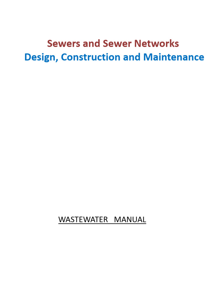 Sewers and Sewer Networks Design | PDF