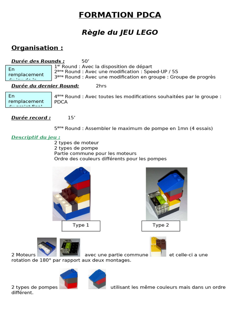 Règle Du Jeu LEGO | PDF