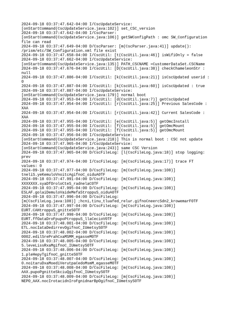 Prev CSC Log | PDF
