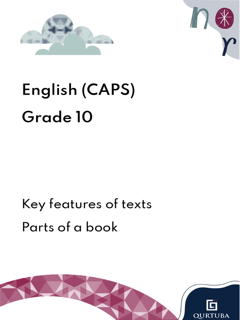 Key Features of a Texts - Parts of a Book | PDF