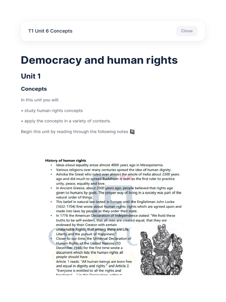 Unit 6 Democracy And Human Rights Pdf