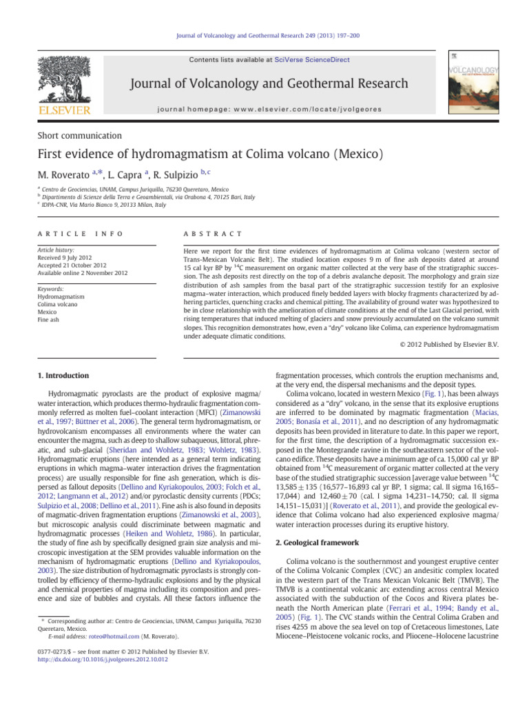 Roverato Et Al., 2013 | PDF