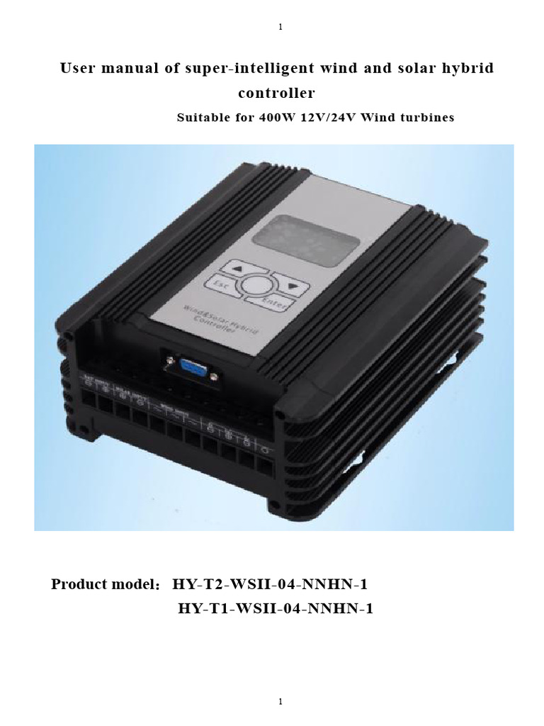 400W 12V24V Controller User Manual | PDF