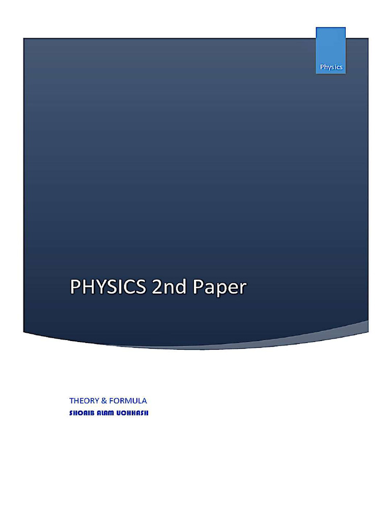 Phy-Theory & Formula-2 PDF | PDF