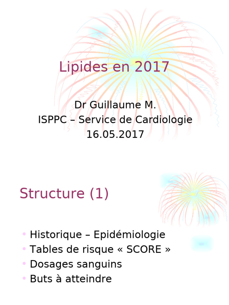 Lipides en 2017 COURS052017 | PDF