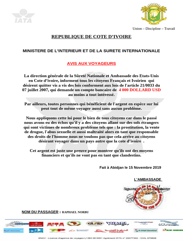 Travel cheque 2 | PDF