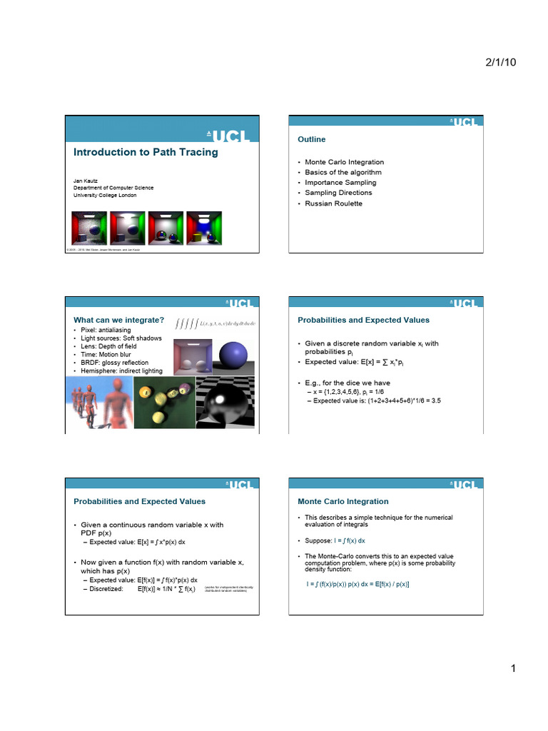 03 - Path Tracing | PDF