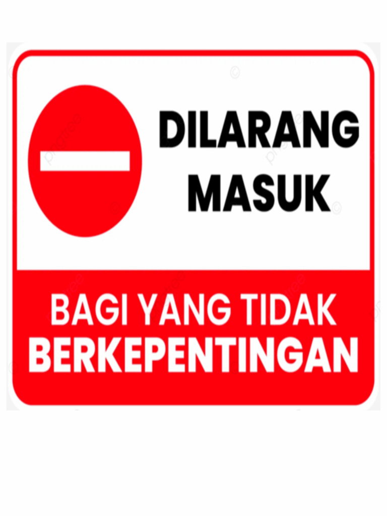 BANNER DILARANG MASUK | PDF