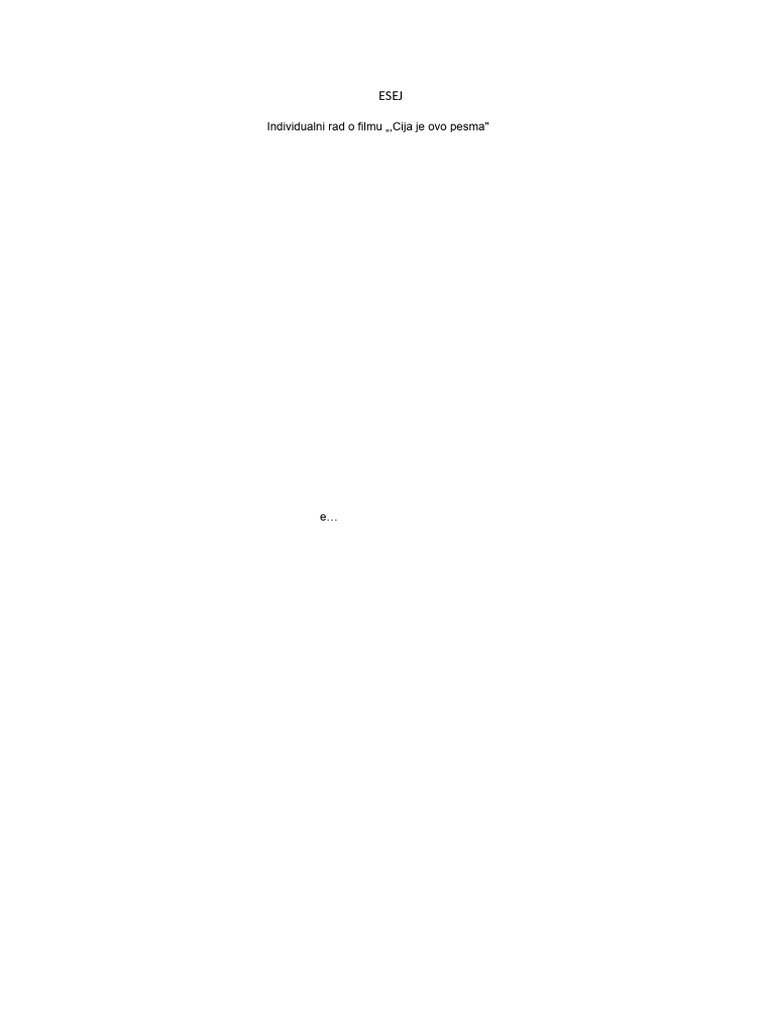 PGD - Cija Je Ovo Pesma-D | PDF