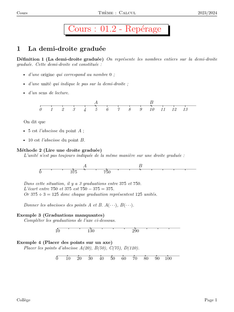 01-6e-Cours-NombresEntiers-P2 | PDF