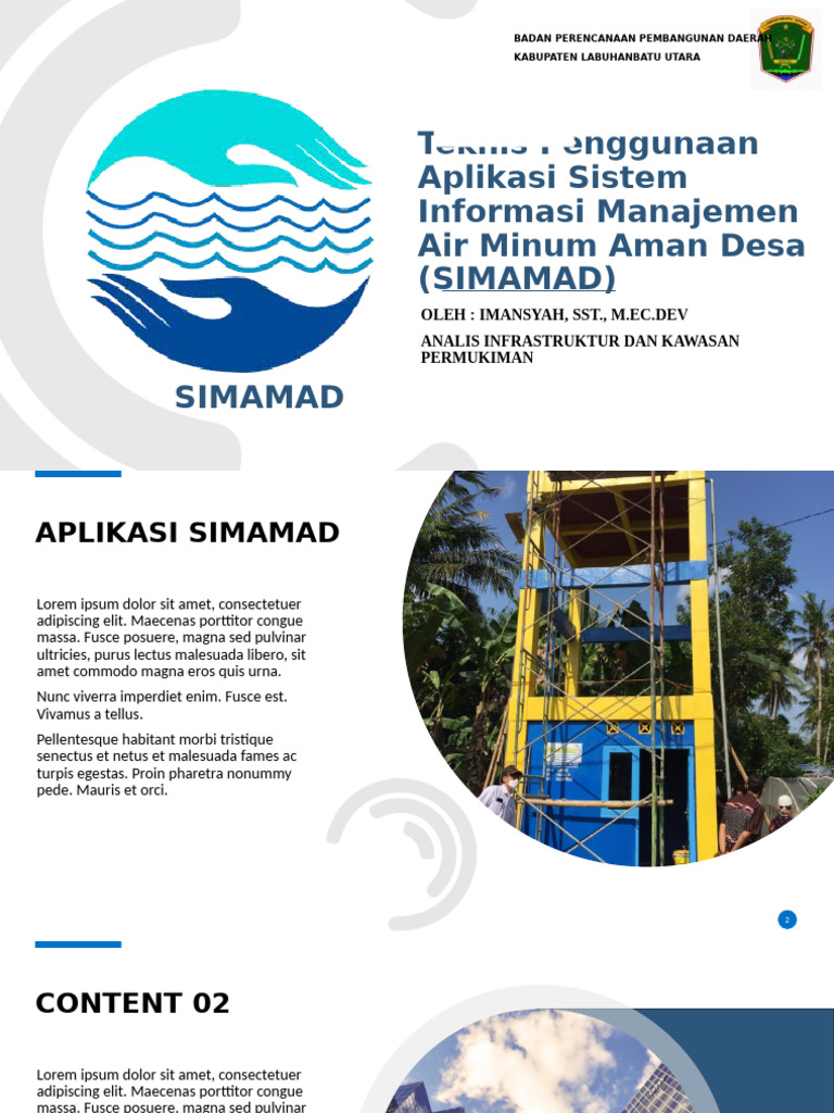 Teknis Penggunaan Aplikasi Sistem Informasi Manajemen Air Minum | PDF