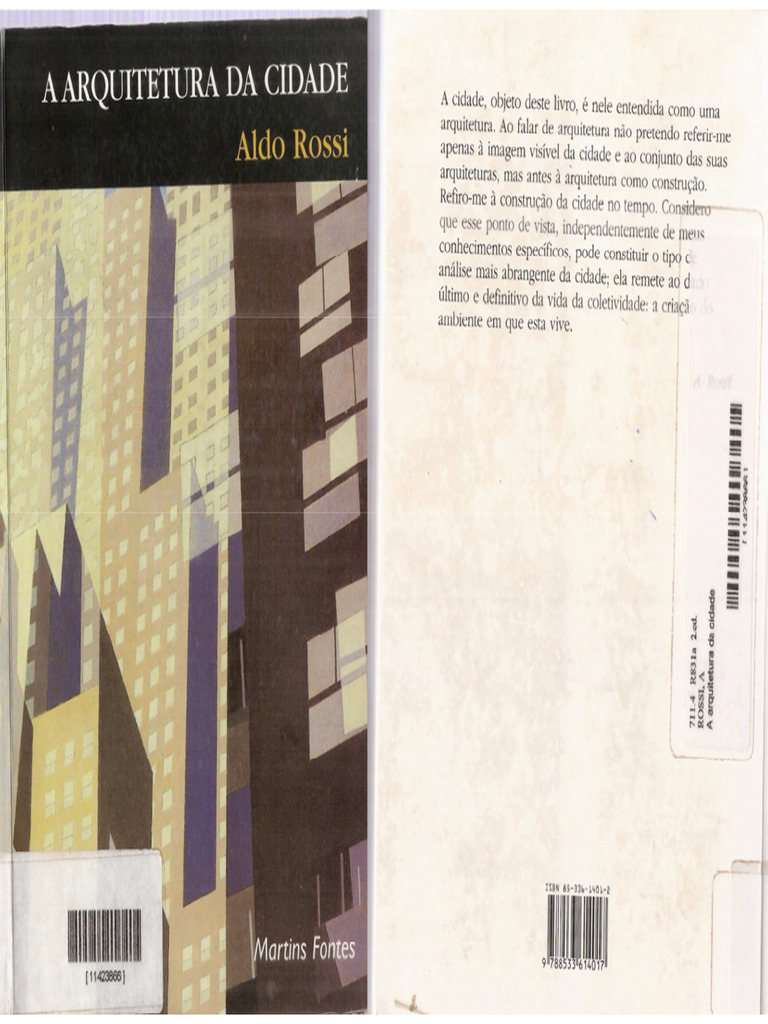 A Arquitetura Da Cidade - Aldo Rossi-Compactado | PDF