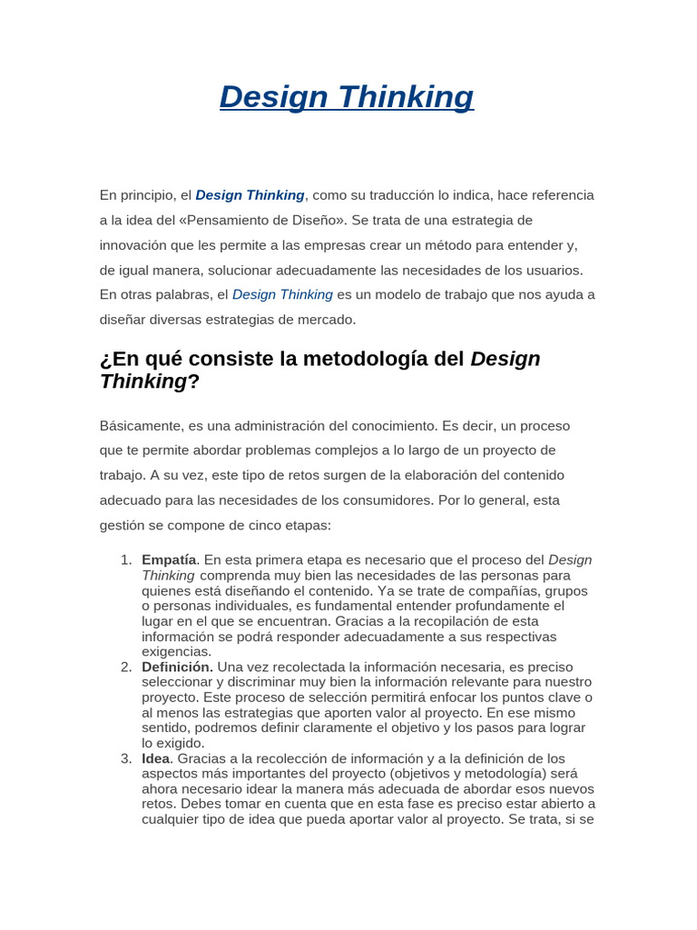 Design Thinking | PDF