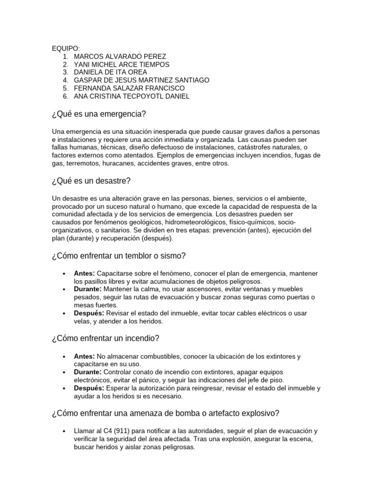 Protocolo De Emergencia Pdf 4058