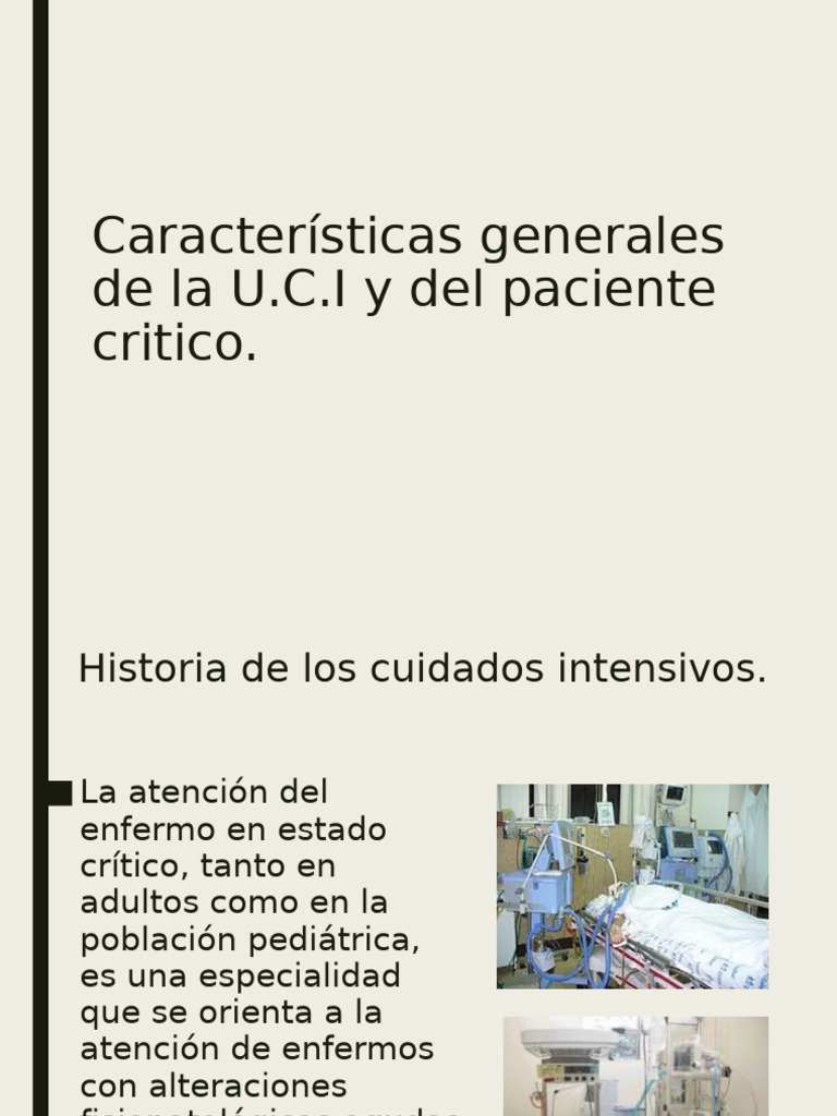 Generalidades de La UCI. | PDF