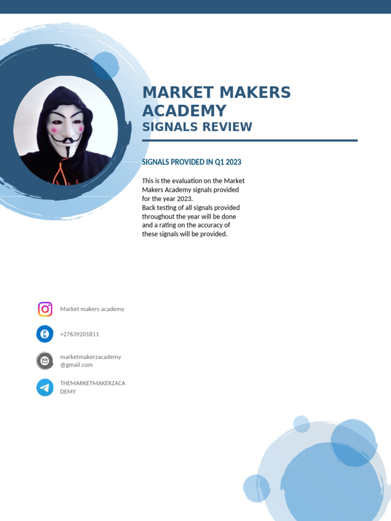 MARKET MAKERS ACADEMY SIGNALS | PDF MARKET MAKERS ACADEMY SIGNALS | PDF