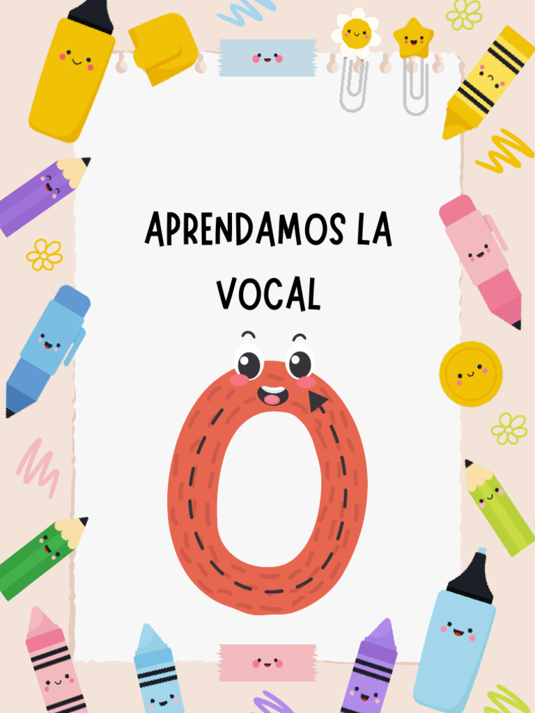 Aprendamos La Vocal O | PDF