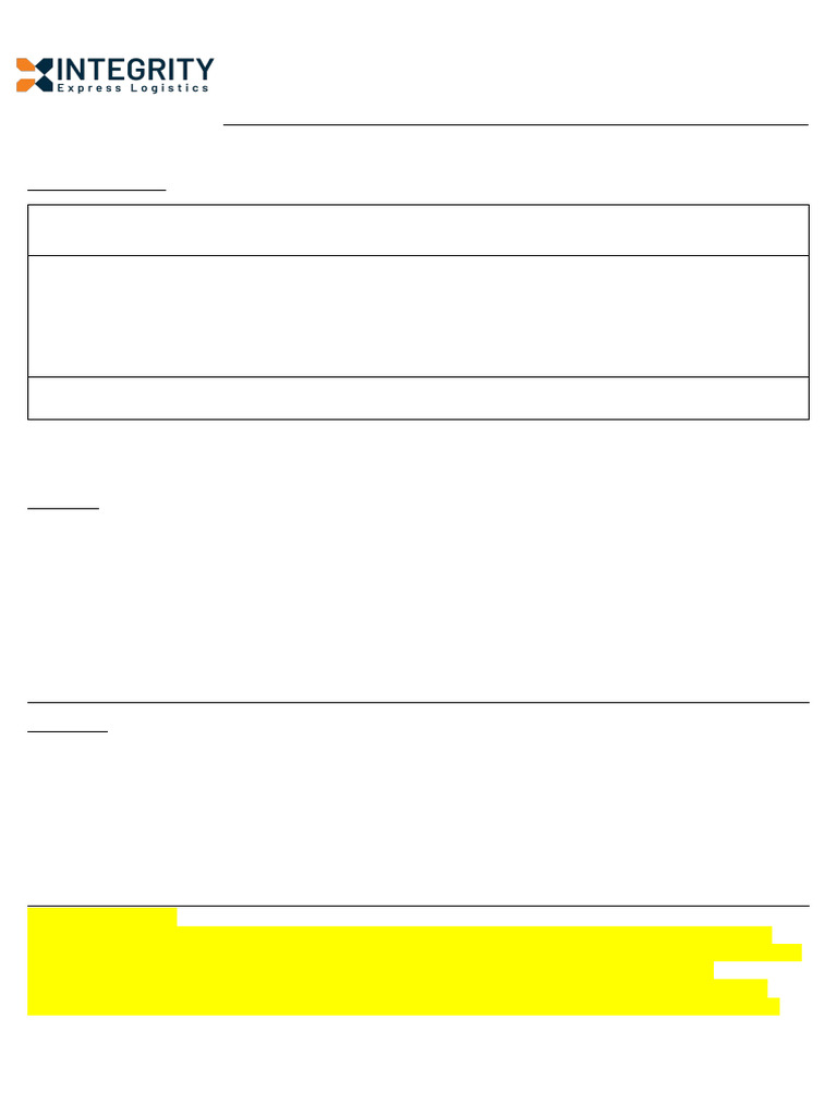 Carrier Rate Confirmation | PDF