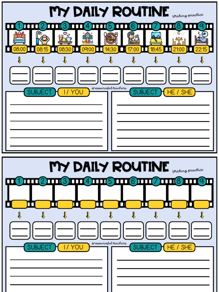 My Daily Routine Ficha | PDF