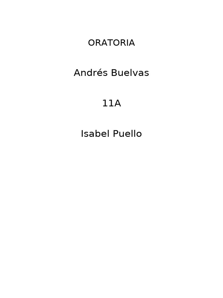Oratoria A.B | PDF